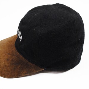 Vintage LEE USA Hat Big Logo Cap Hipster One Size Black Brown Retro ...