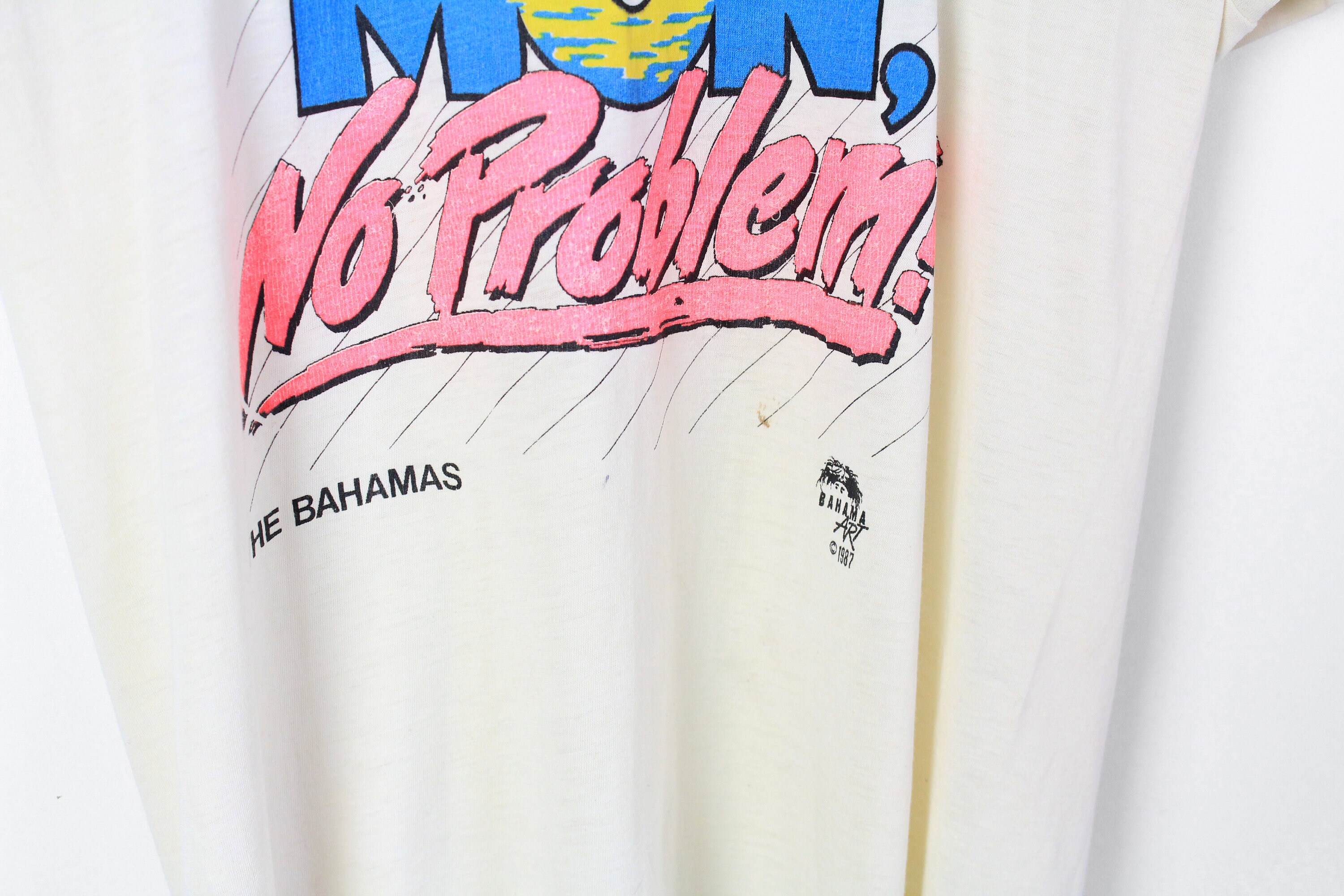 1987 Vintage BOHAMA ART hey Mon No Problem Made | Etsy