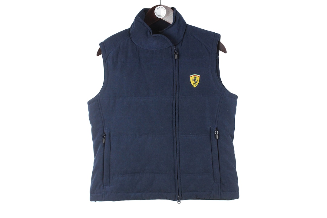 Vintage FERRARI Michael Schumacher Vest Jacket Sleeveless Size M Women ...