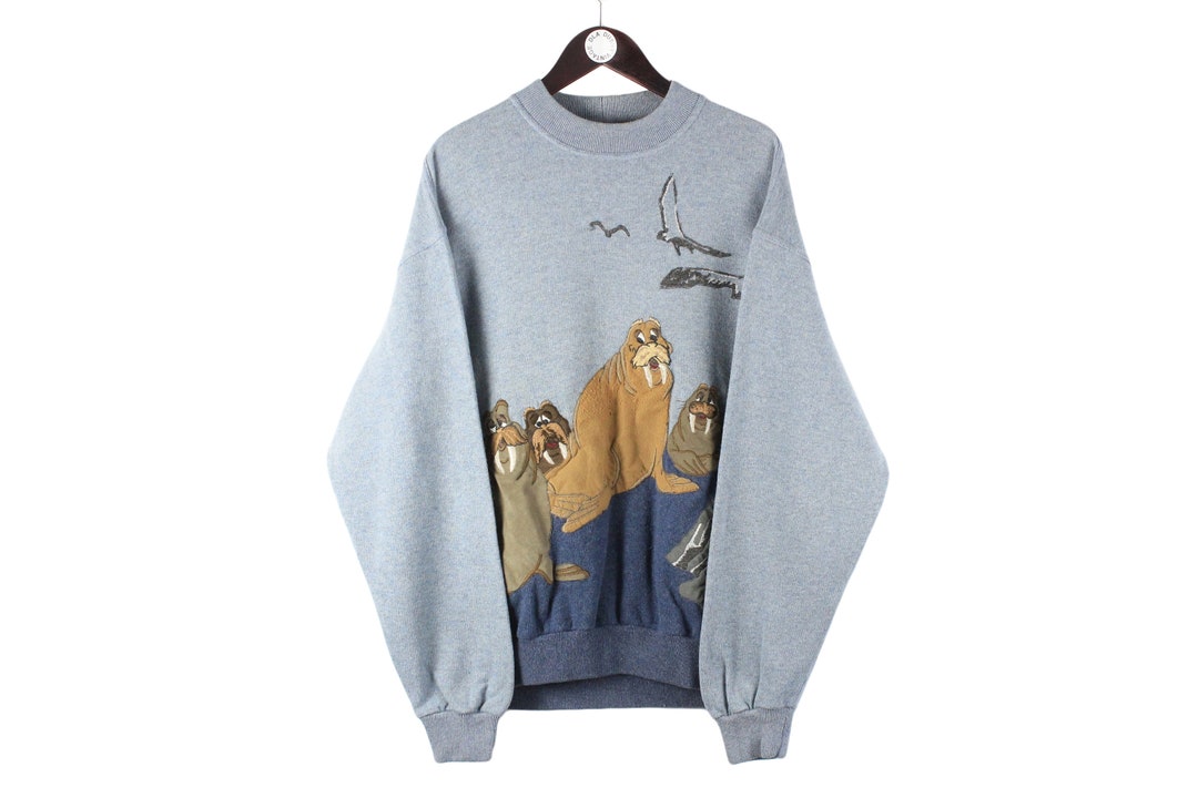 Vintage ICEBERG Sweater Authentic Size XL Retro Men's 90's Jumper Big ...