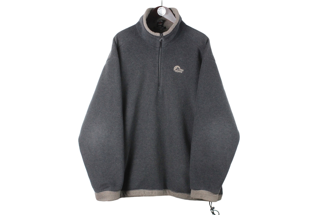Vintage LOWE ALPINE Fleece Sweater Half Zip Sweatshirt Men's Size XL ...