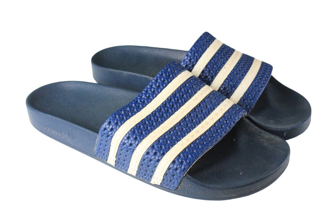 Vintage ADIDAS Flip Flops Authentic Size US 11 Men's Retro Athletic ...