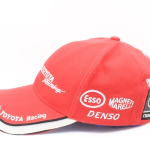 Vintage PANASONIC TOYOTA Racing F1 Team Cap One Size Red Big Logo ...