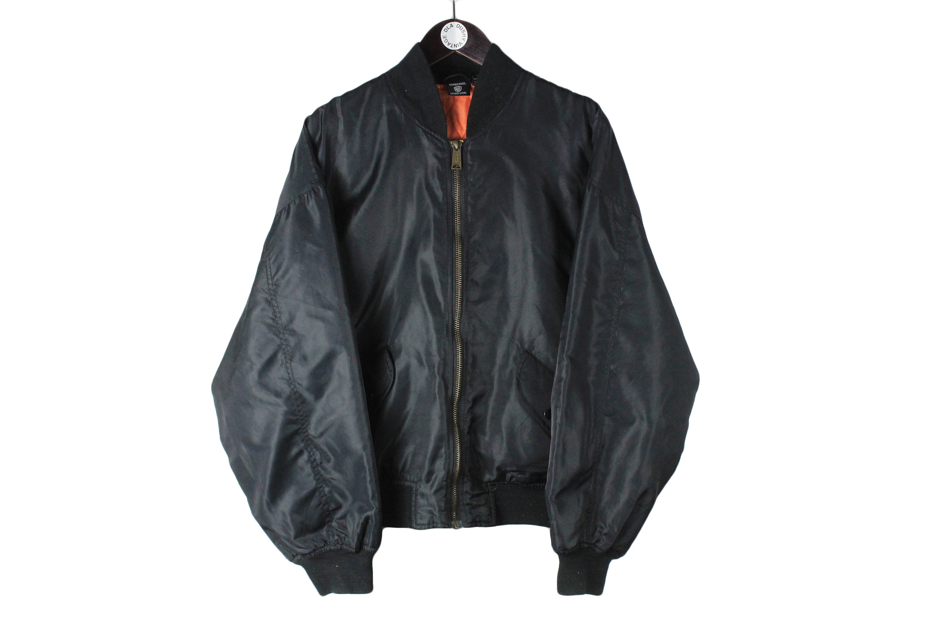 Vintage WARNER BROS Authentic Bomber Jacket Size L/XL Rare - Etsy