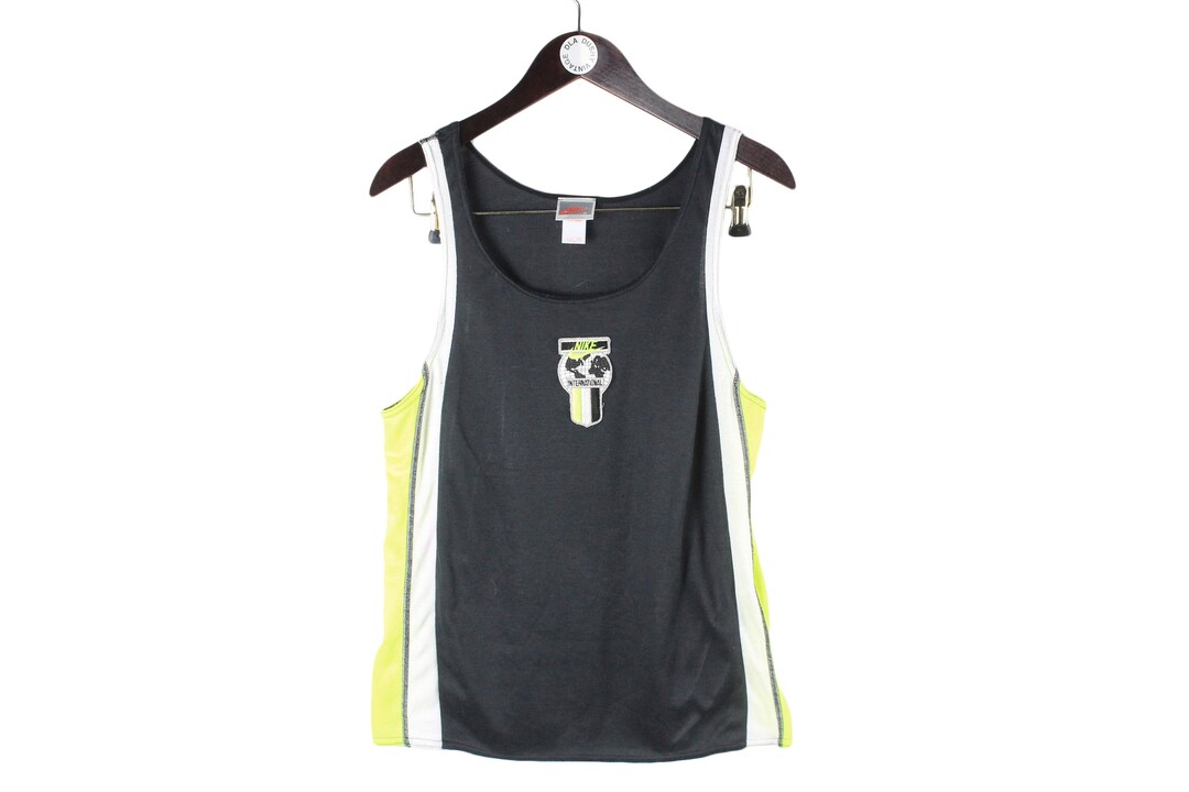 Vintage NIKE International Authentic Top Athletic Retro 90's Rare Size ...