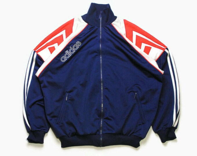 Vintage ADIDAS ORIGINALS Men's Track Jacket Size L Authentic Red Blue ...