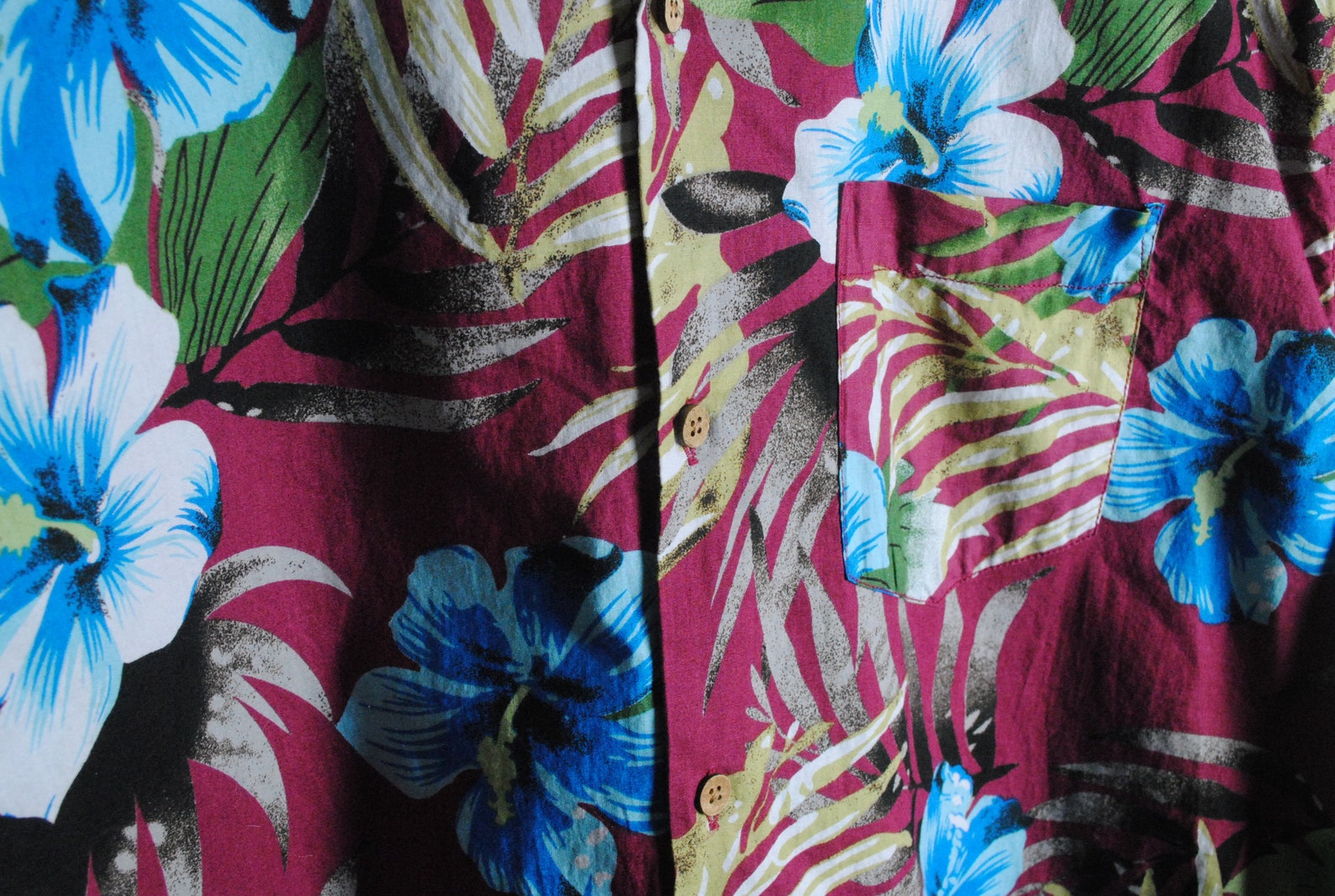 Vintage HAWAII shirt Floral pattern short sleeve men authentic | Etsy