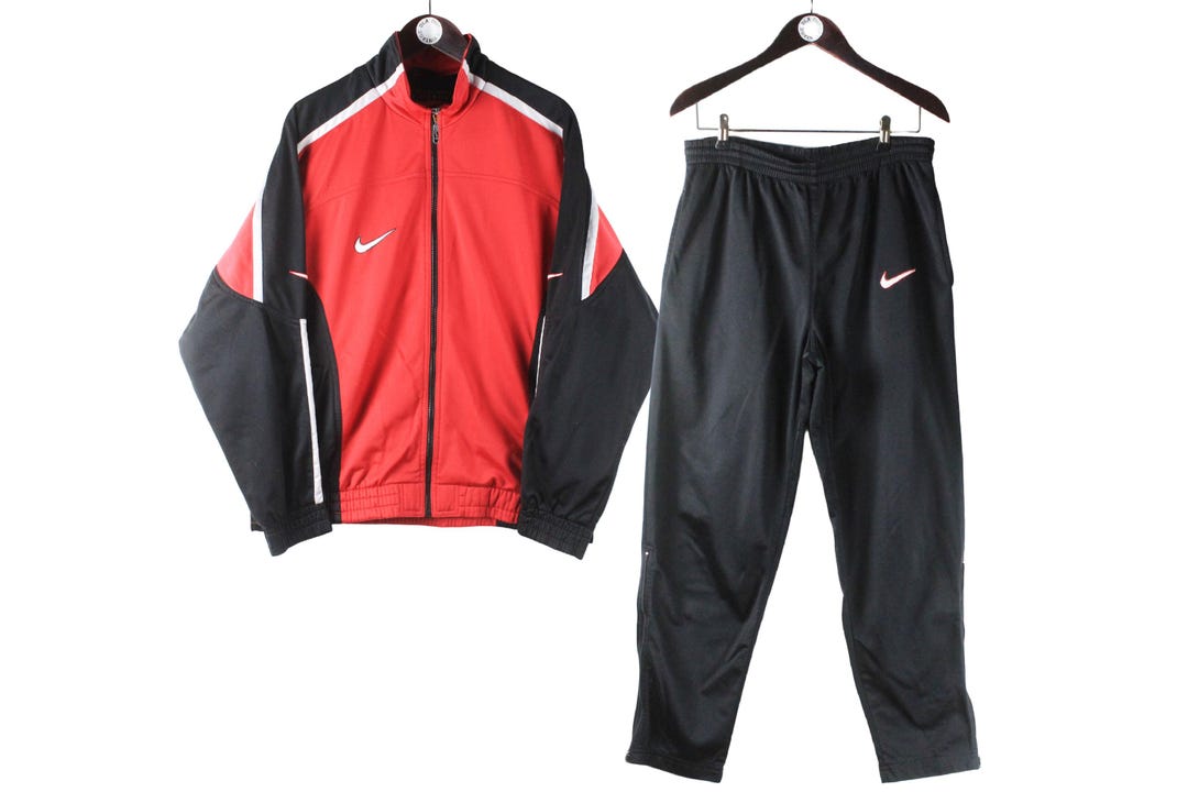 Vintage NIKE Tracksuit Size S/M Oversize Retro Clothing 90's Sport Suit ...