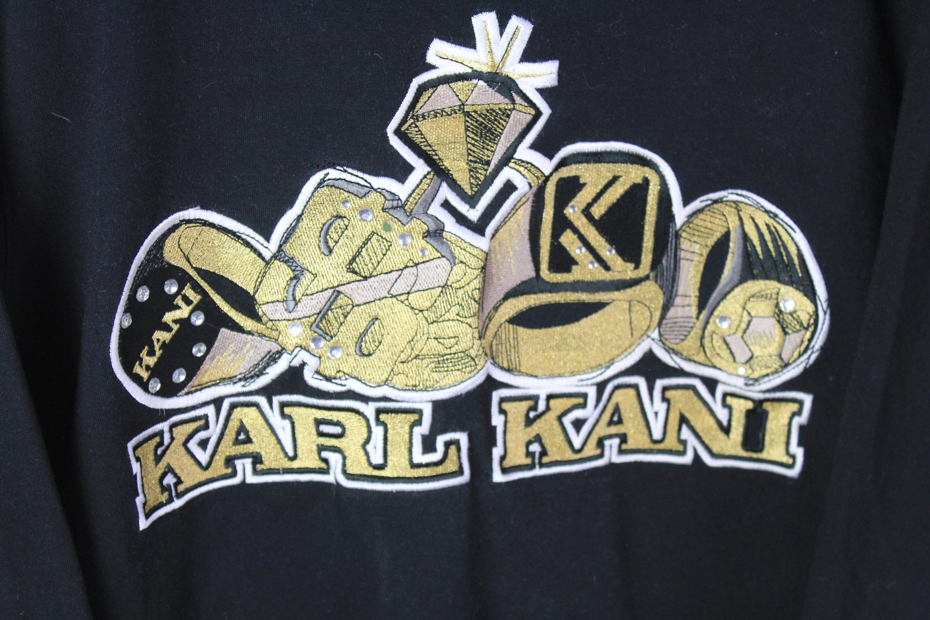 Vintage KARL KANI Sweatshirt authentic big logo Size M long | Etsy