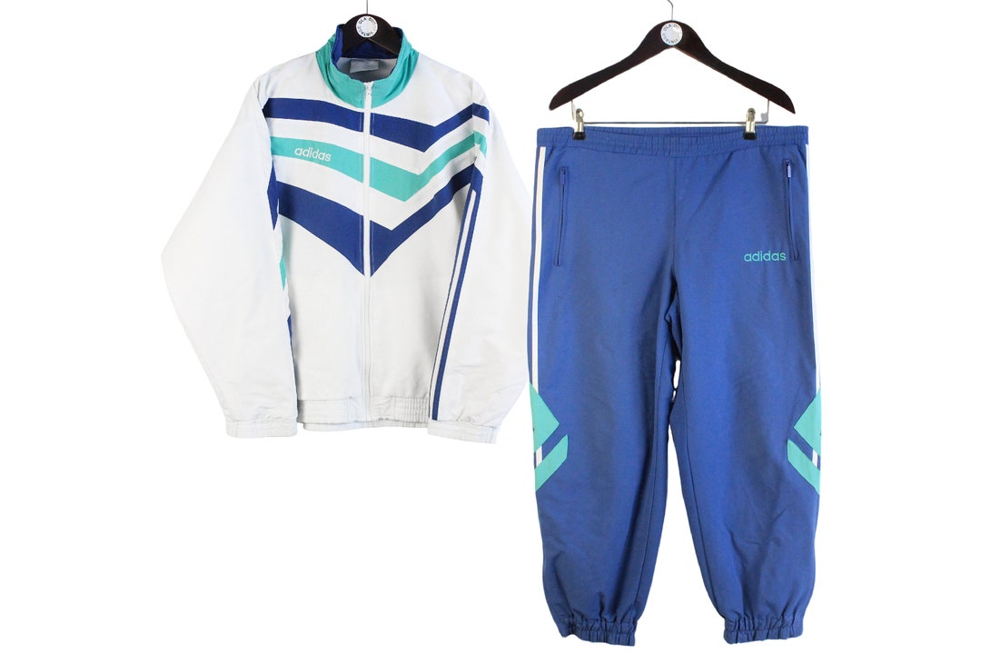 Vintage ADIDAS Tracksuit Retro Sport 90's Germany Athletic Suit ...