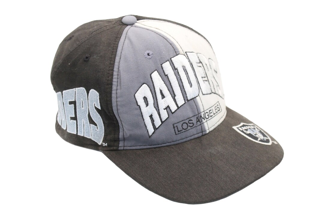 Vintage Los Angeles Raiders Hat Big Logo Baseball Cap Nfl Team One Size ...