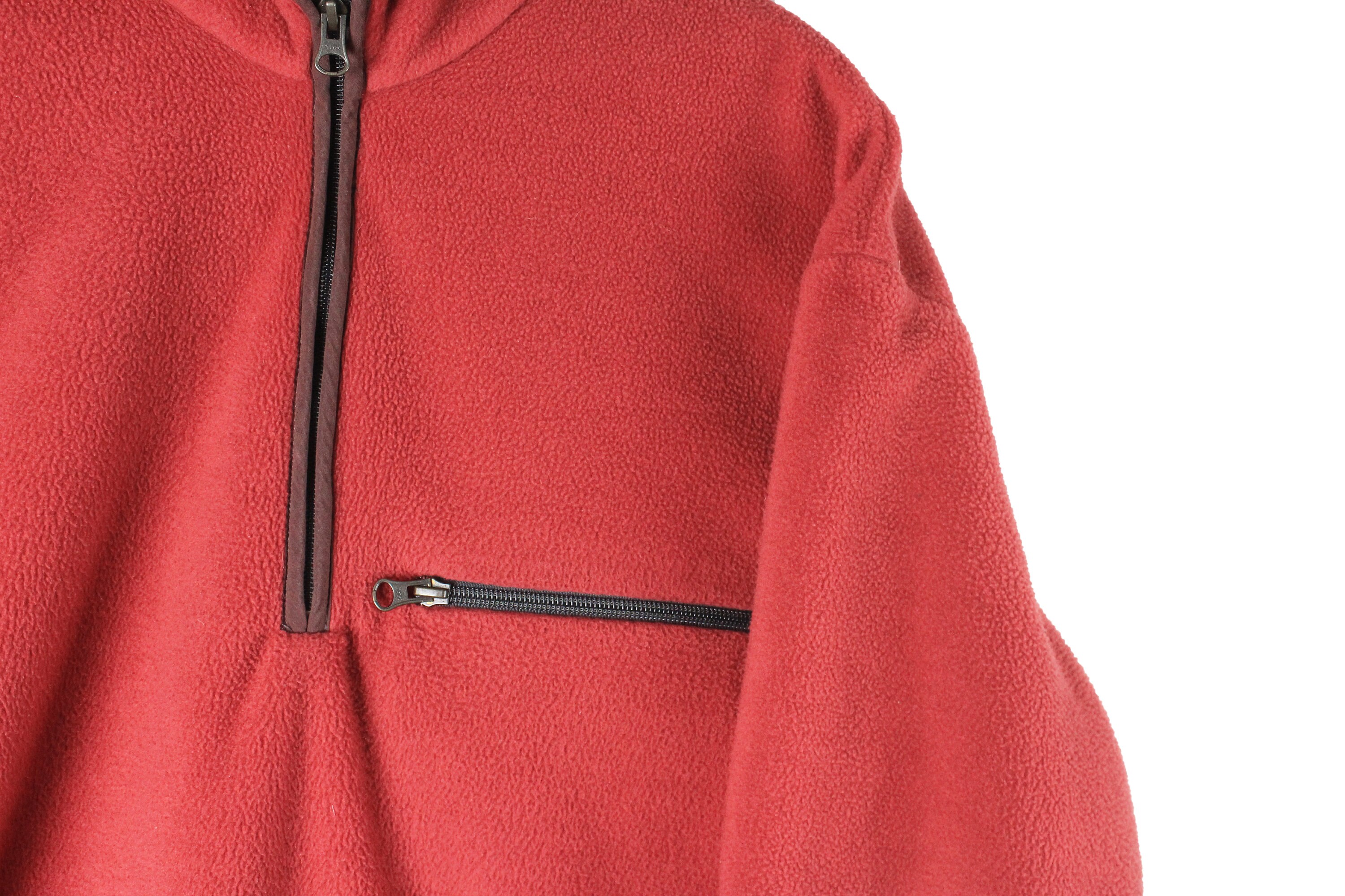 Vintage THINK PINK FLEECE Sweater Men's Size S 1/4 Zip Authentic 90s ...