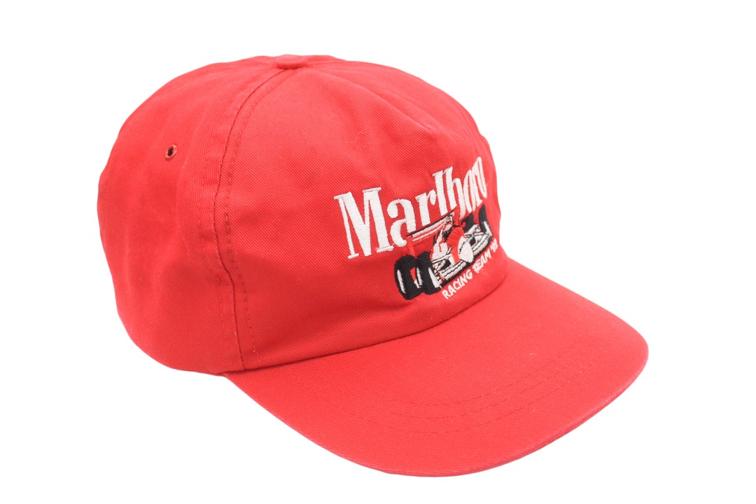 Vintage Marlboro F1 Racing Team 1992 Cap One Size Red Big Logo Hat Race ...