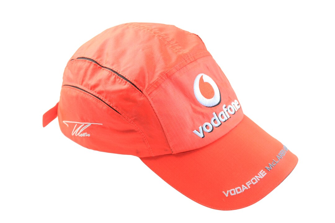 Vintage MERCEDES Mclaren Fernando Alonso Cap Red Big Logo Hat One Size ...
