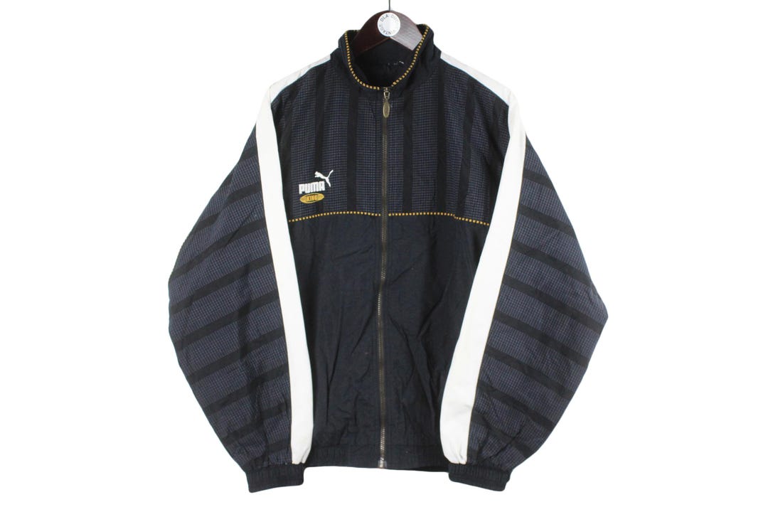 Vintage PUMA King Track Jacket Size Men's XL Oversize Authentic Blue ...