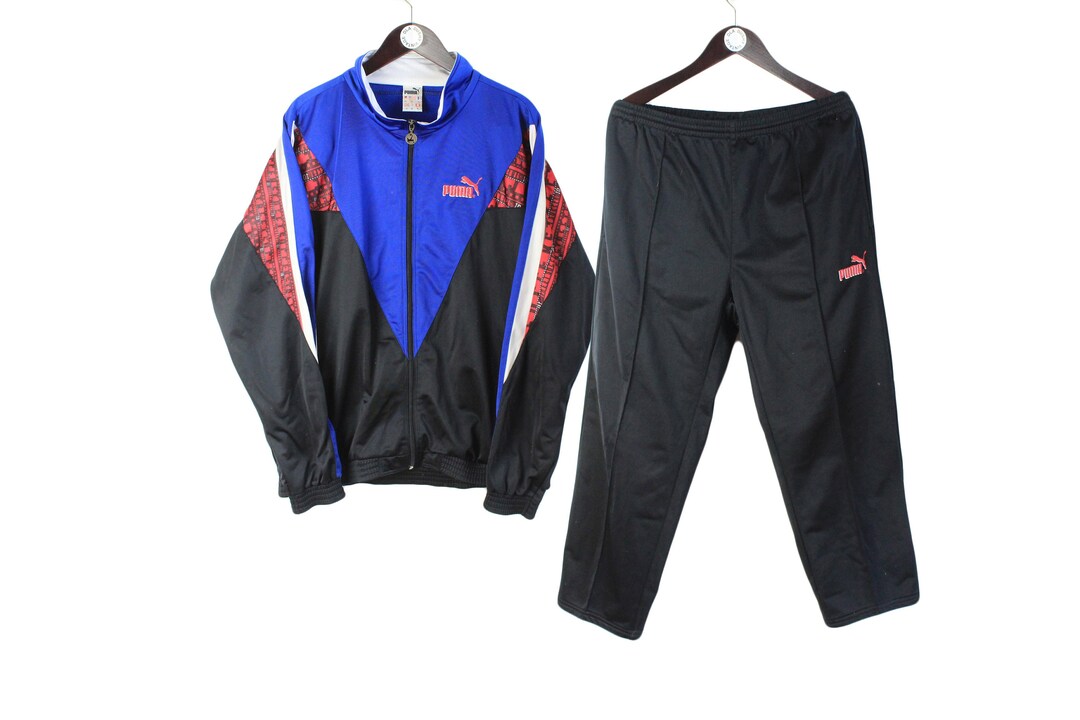 Vintage PUMA Street Soccer Men's Tracksuit Size XL Rare Retro Rave 90's ...