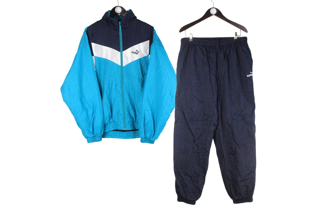 Vintage PUMA Tracksuit Jacket and Pants Size XL Retro Sport Suit ...