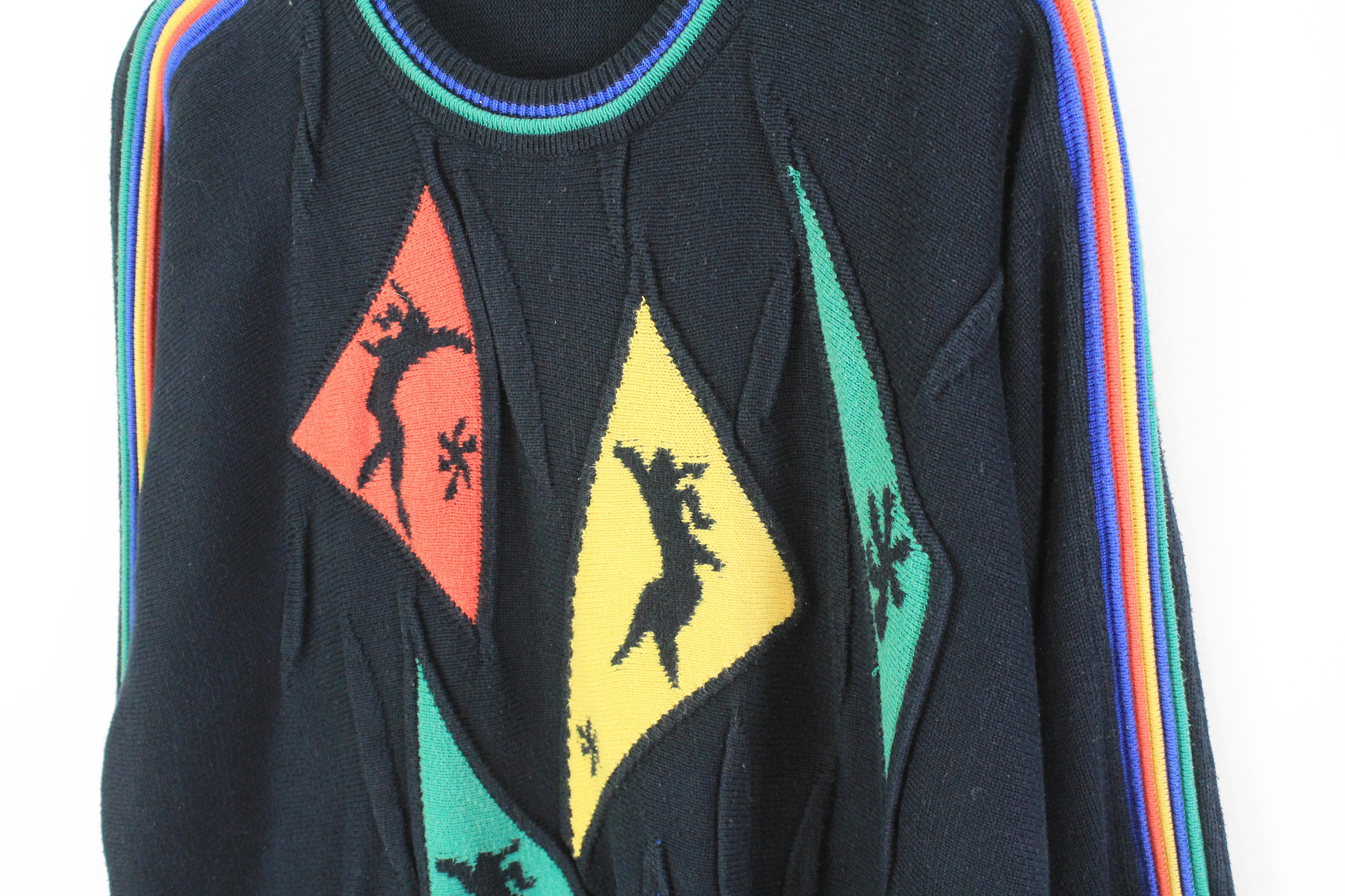 Vintage CARLO COLUCCI Authentic Sweater Knit Wear Knitted Size 52 Rare ...