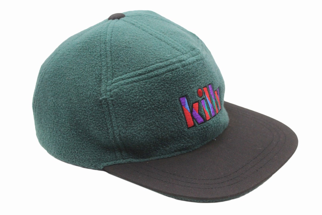 Vintage KILLY Fleece Cap Big Logo Hat Outdoor Retro Authentic 90's ...