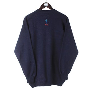 Vintage PRINGLE Sweater Crewneck Golf Big Logo Pullover Size M Jumper ...
