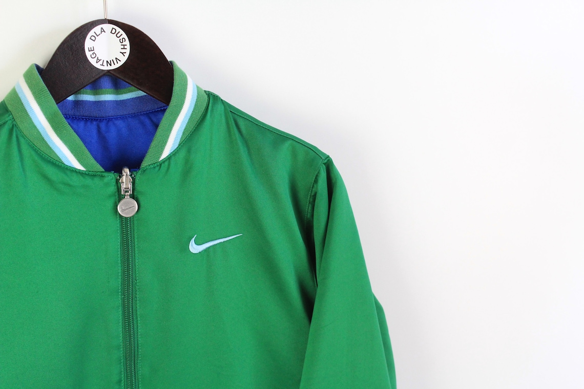 Vintage NIKE Pep Rally Double Sided Bomber Jacket women's | Etsy