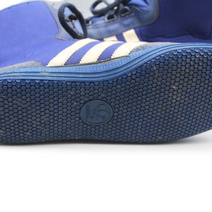 Vintage ADIDAS Windsurfing Super High Top Sneakers Authentic Blue Tie ...