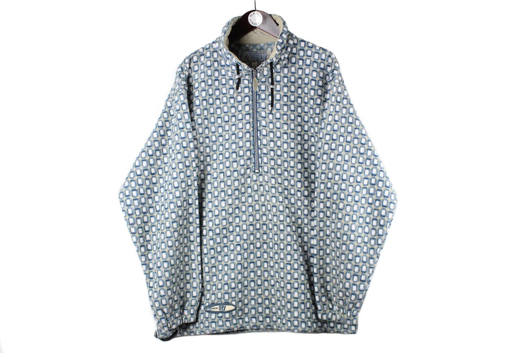 Vintage ETIREL Fleece Half Zip Sweater Size L/XL Men's Authentic ...