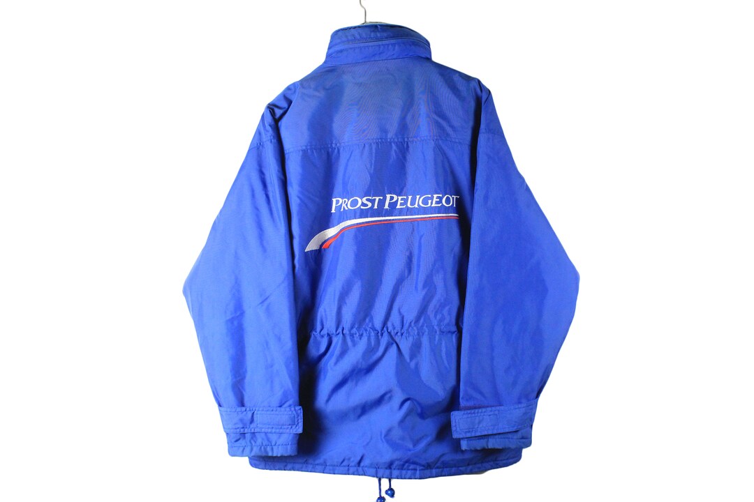 Vintage ALAN PROST PEUGEOT Formula 1 Jacket Team Size Men's L Retro 90s ...