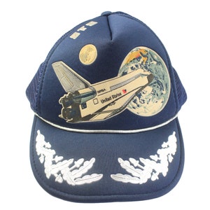 Vintage NASA Trucker Cap Big Logo Hat Cap One Size Retro Authentic 90's ...