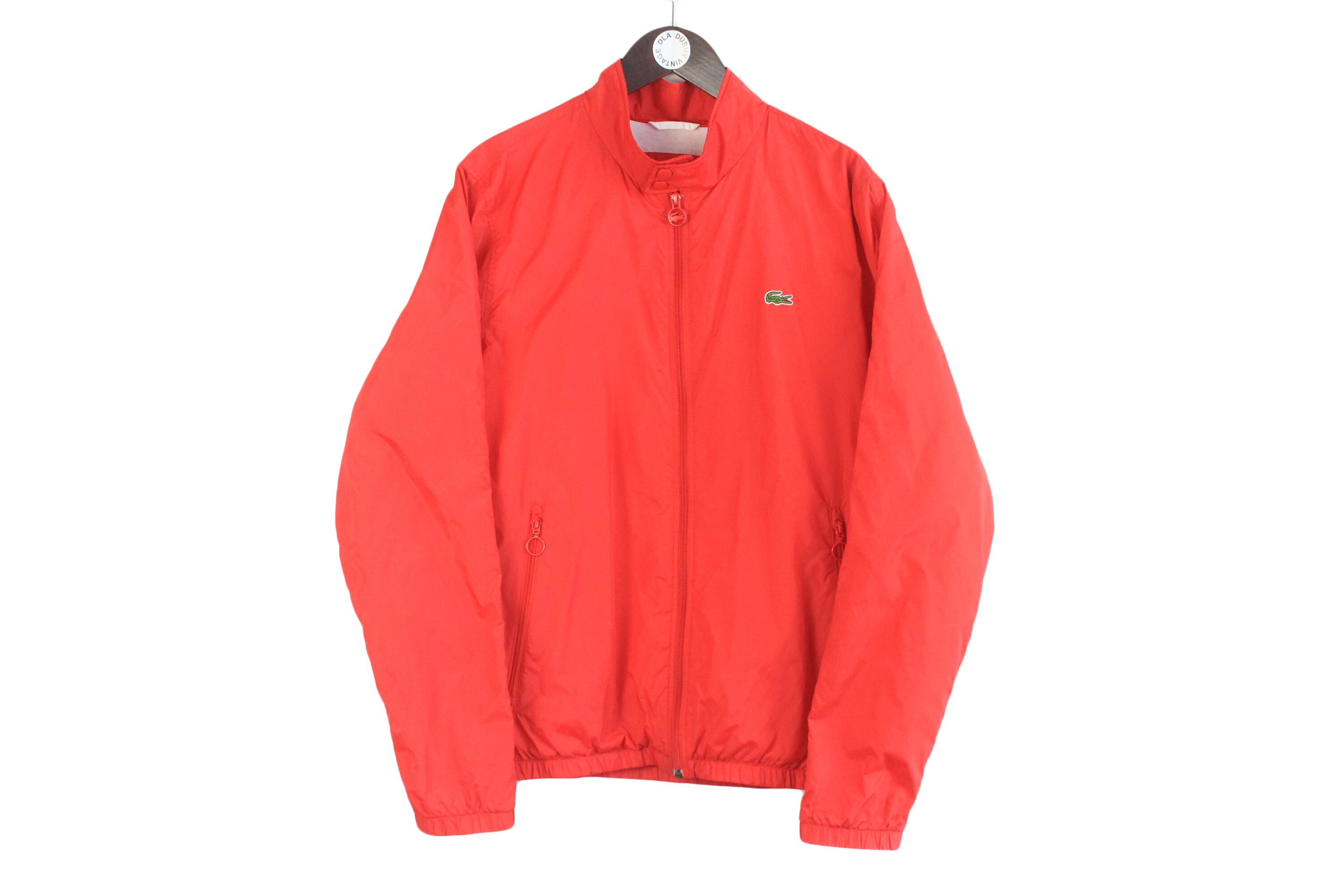 Red Lacoste Jacket - Etsy Red Lacoste Jacket - Etsy