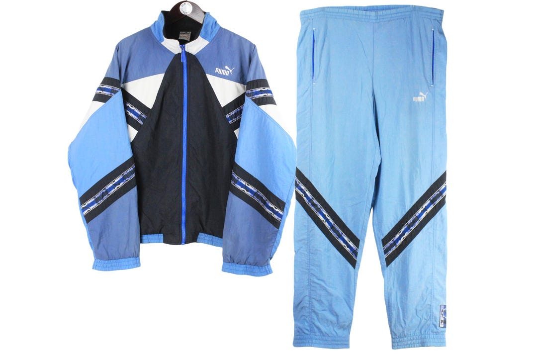 Vintage PUMA Tracksuit Size Men's XL Authentic Rare Retro Rave 90's ...