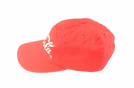 vintage COCA-COLA 5 Panel Cap red Big logo USA Style … - Gem