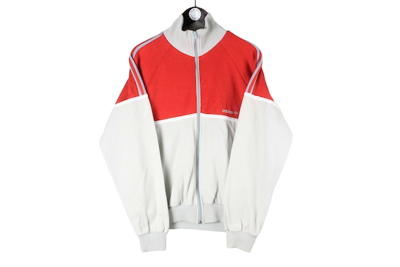 vintage ADIDAS track jacket authentic rare retro fron… - Gem