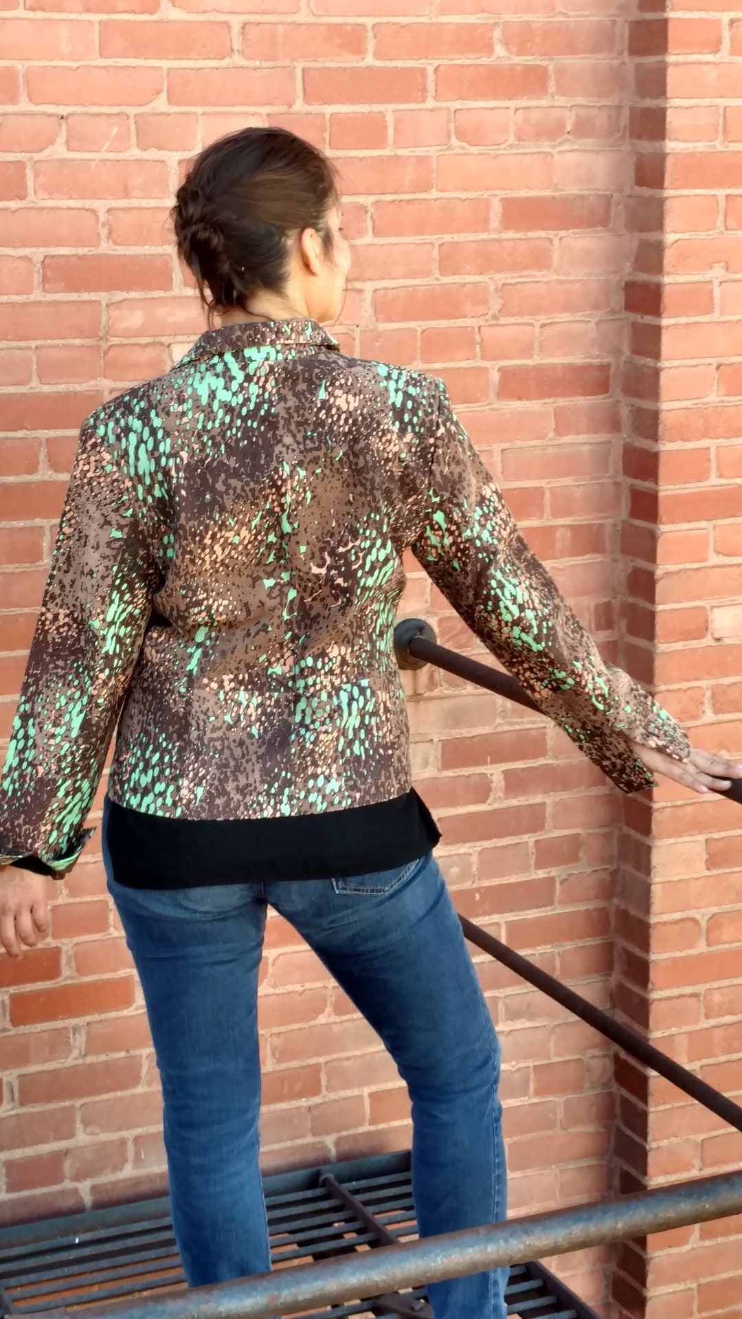 Multi Color Paint Splatter Jacket Womens Leather Jacket - Etsy