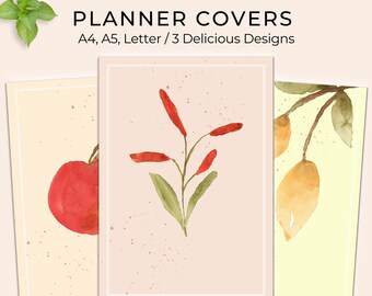 Planner Cover Page, Printable Planner, Binder Cover Printable, Planner ...
