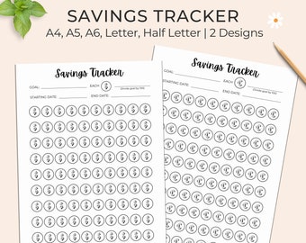 Savings Jar Tracker Printable, Savings Challenge, Money Saving ...