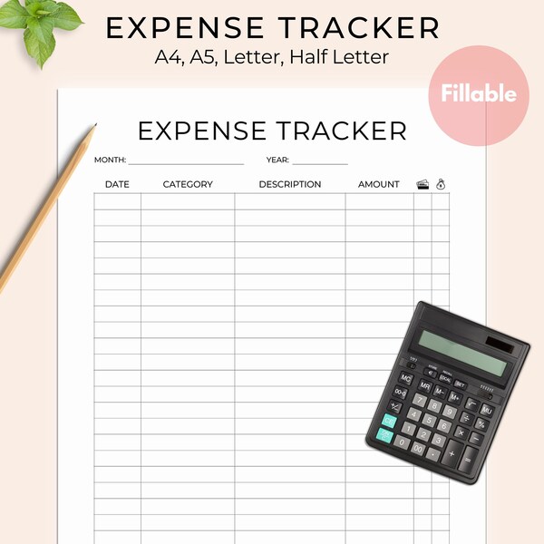 Budget and Transaction Tracker - Etsy
