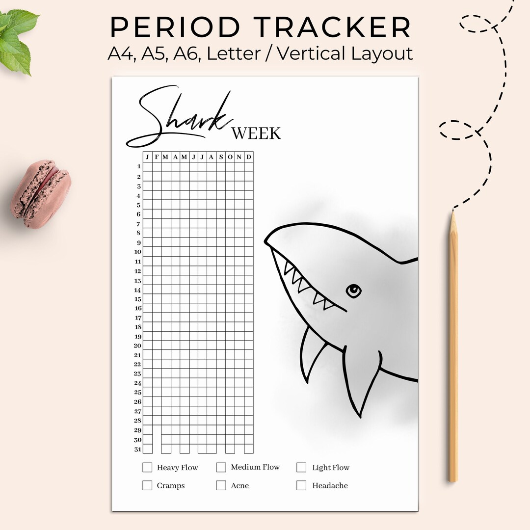 Period Tracker Printable, Cycle Tracker, Menstual Cycle Planner, Period ...