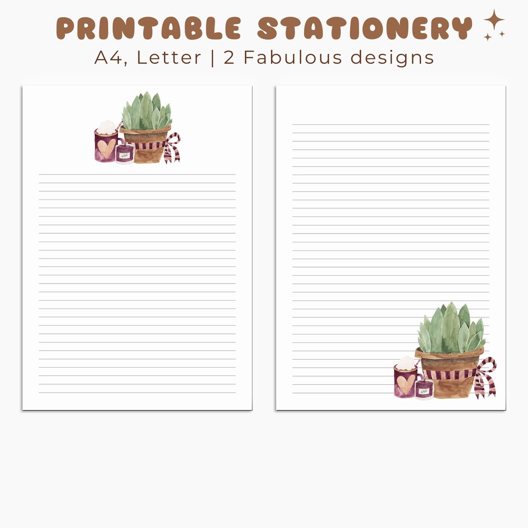 Printable Stationery, Printable Stationery Paper, Writing Paper