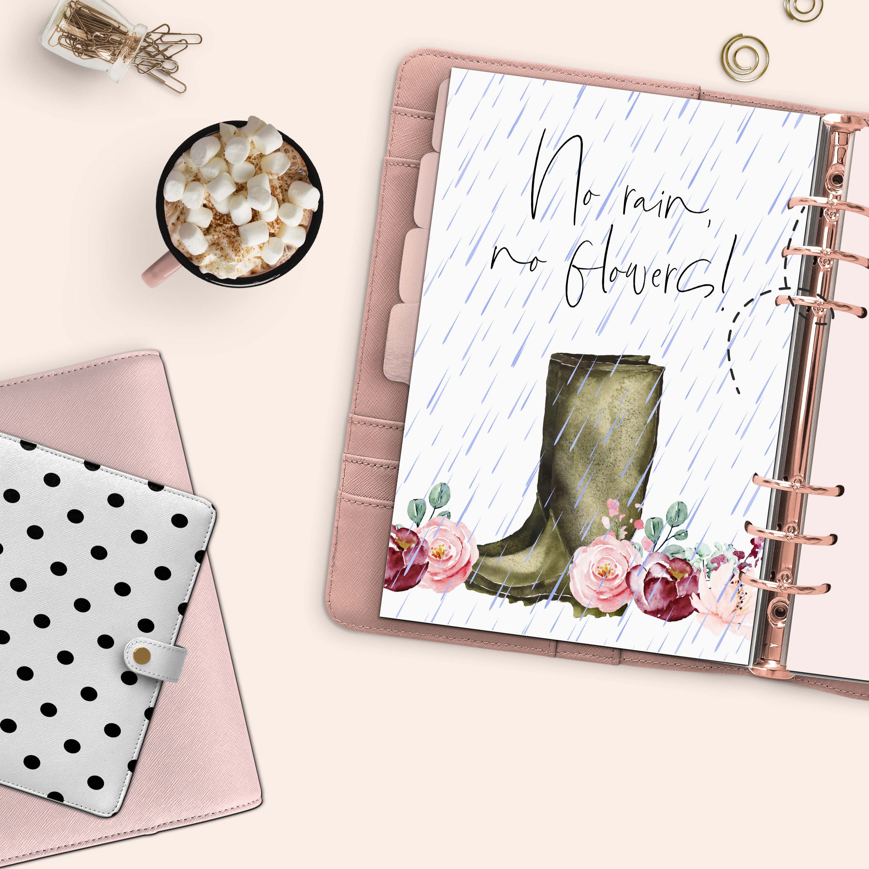 Printable Dashboard Floral Planner Cover Printable Floral | Etsy