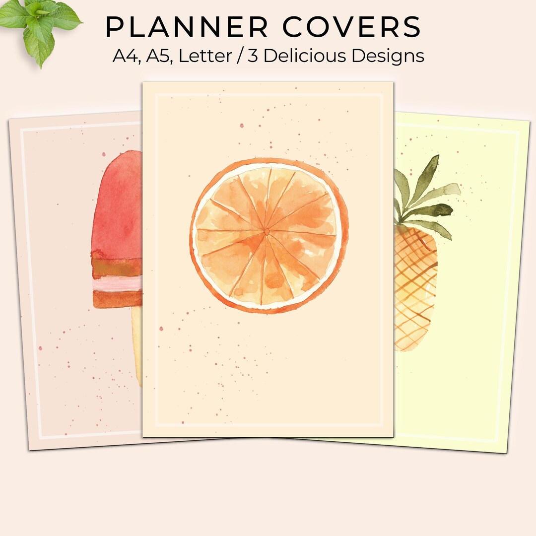 Planner Cover Page Printable Planner Dashboard Binder Cover - Etsy