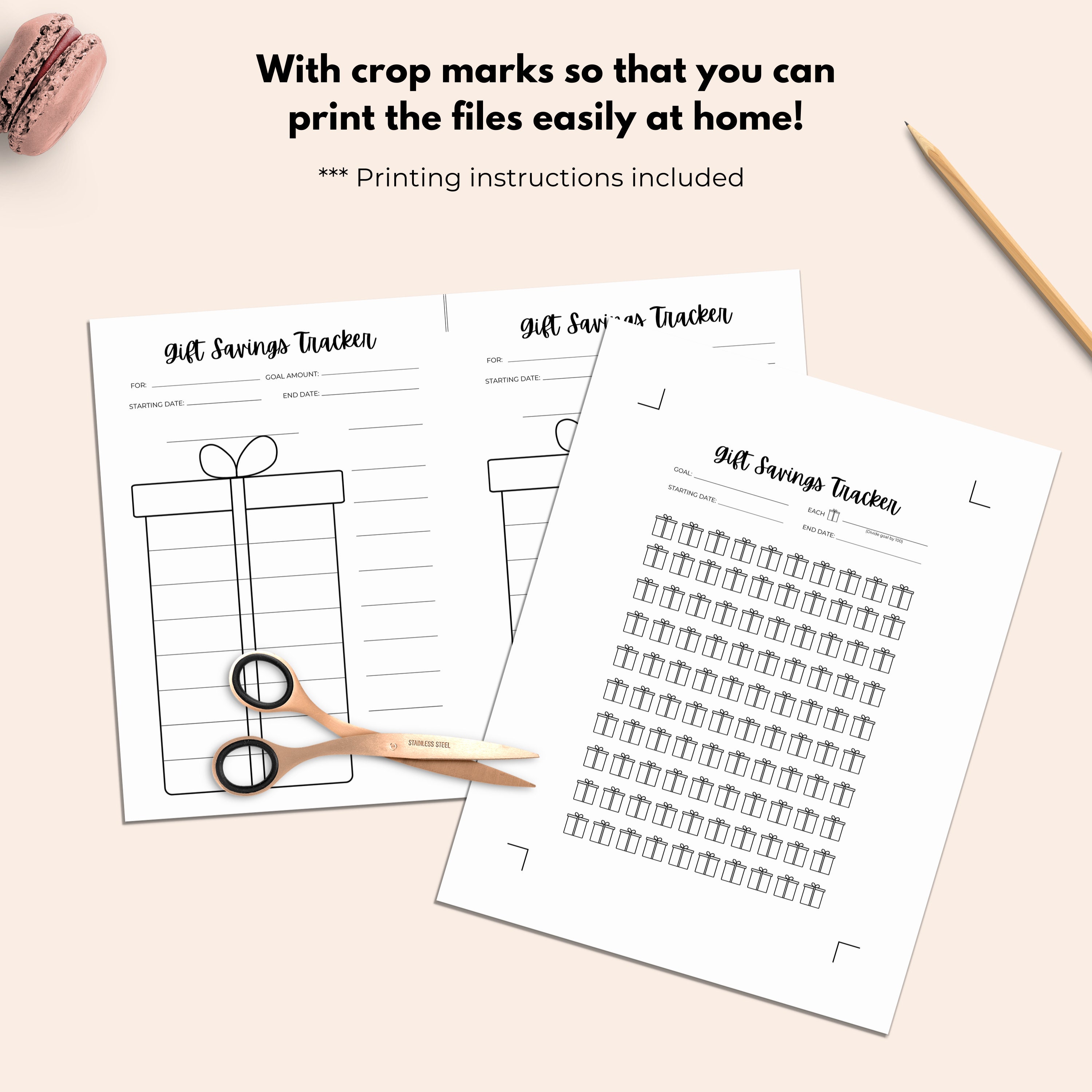 Gift Savings Tracker Printable Savings Challenge Money | Etsy