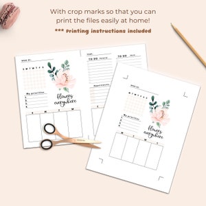 Weekly Planner Printable, Week at a Glance Printable, Weekly Planner ...