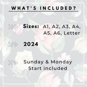 2024 Large Calendar Printable, Desk Calendar 2024, Minimalist Big Wall ...