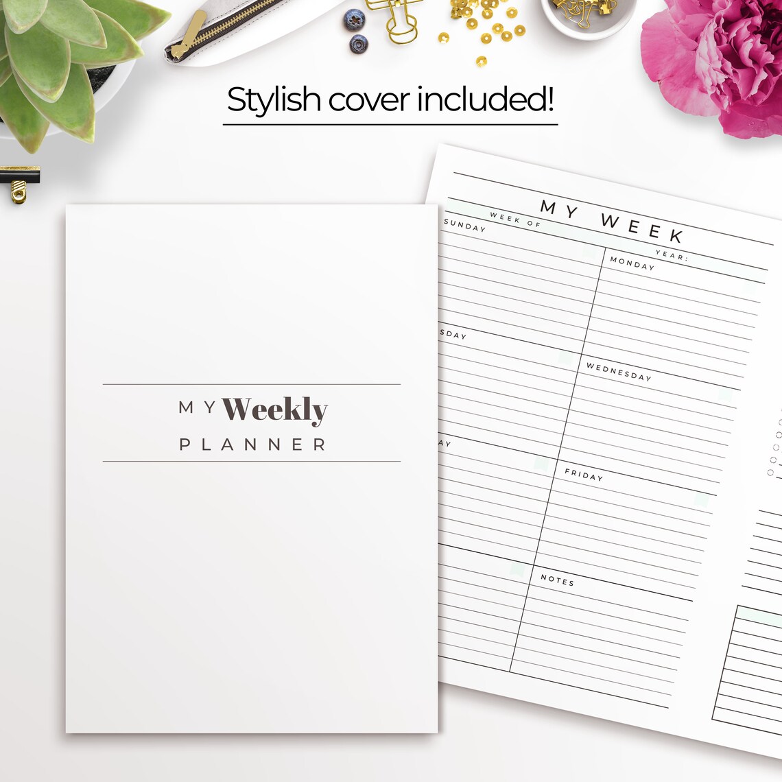 Traveler's Notebook Weekly Planner Printable TN A6 | Etsy