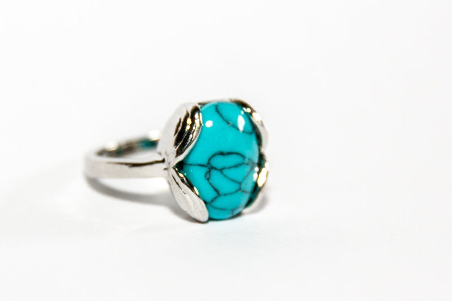 Anillo con turquesa - Etsy España