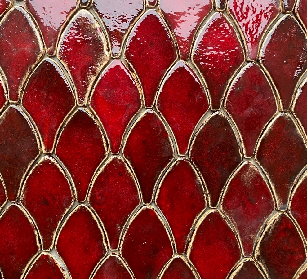 Red Dragon Tiles - Etsy