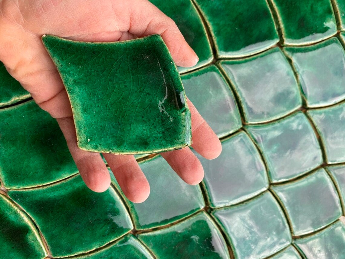GREEN GROT TILES - Etsy