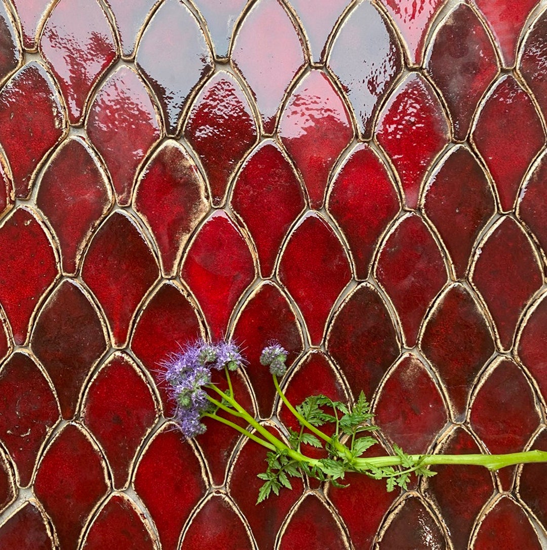 Red Dragon Tiles - Etsy