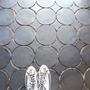 BLACK CIRCLES Tiles - Etsy